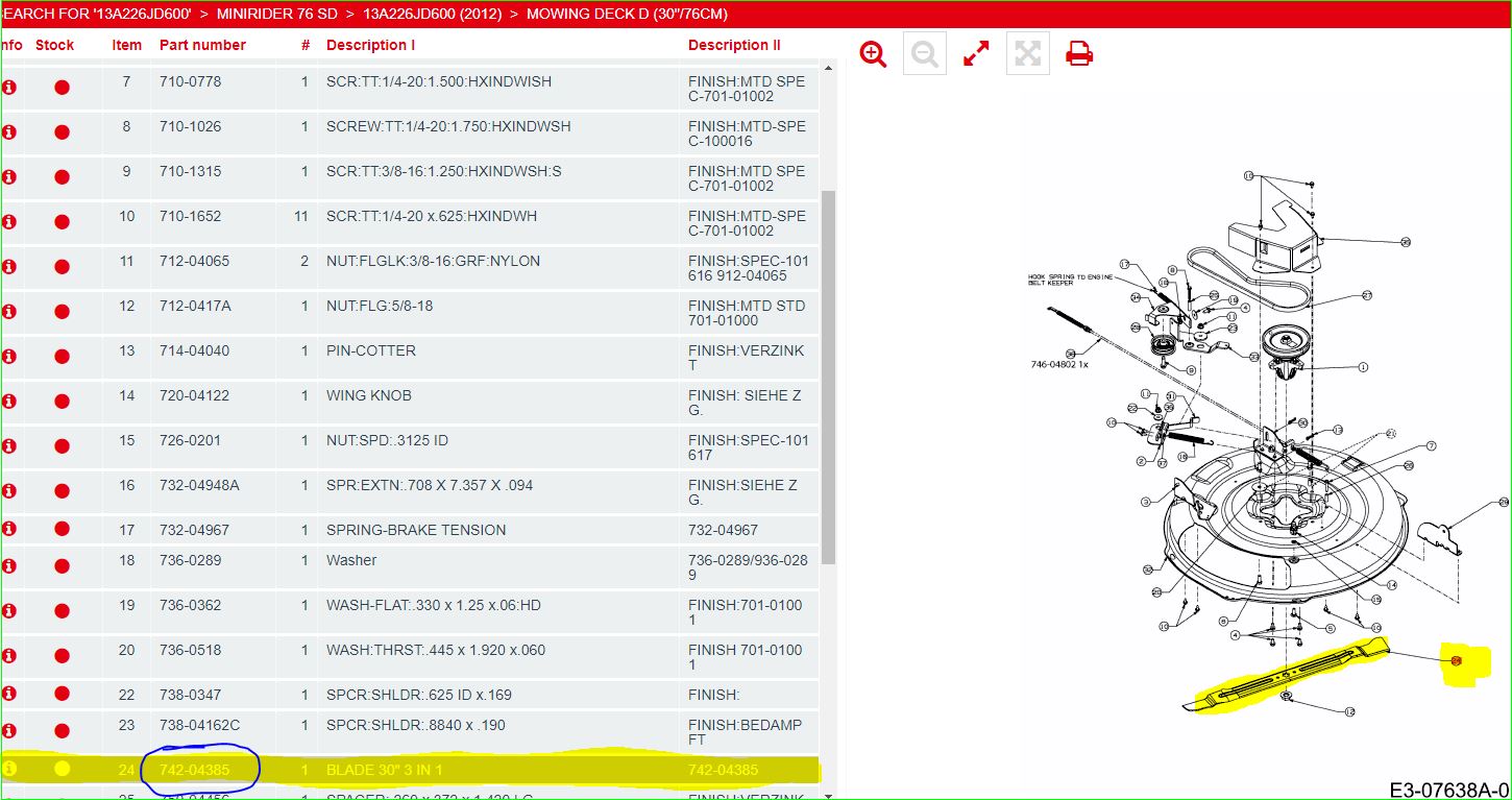Vue Eclatee Tracteur Tondeuse Mtd Demaxde MTD Tracteurs De Pelouse MTD
